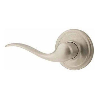 Kwikset Tustin Left Hand Dummy Lever, Satin Nickel - Traditional - Door ...
