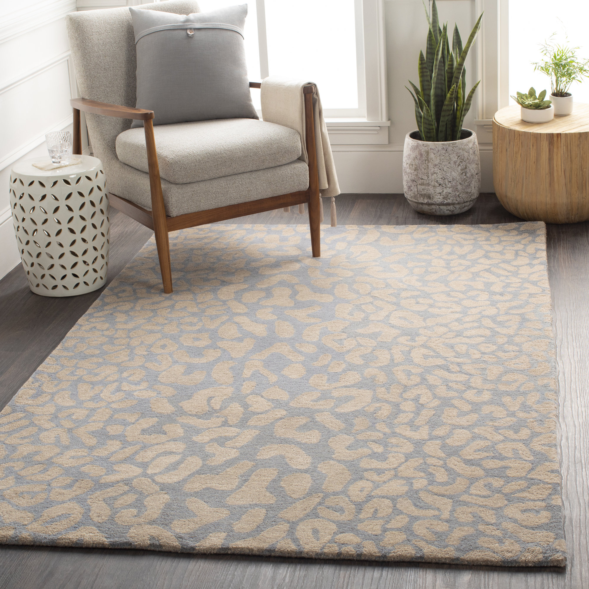 Athena Area Rug, 4' Square - Contemporary - Area Rugs - by Super Area ...