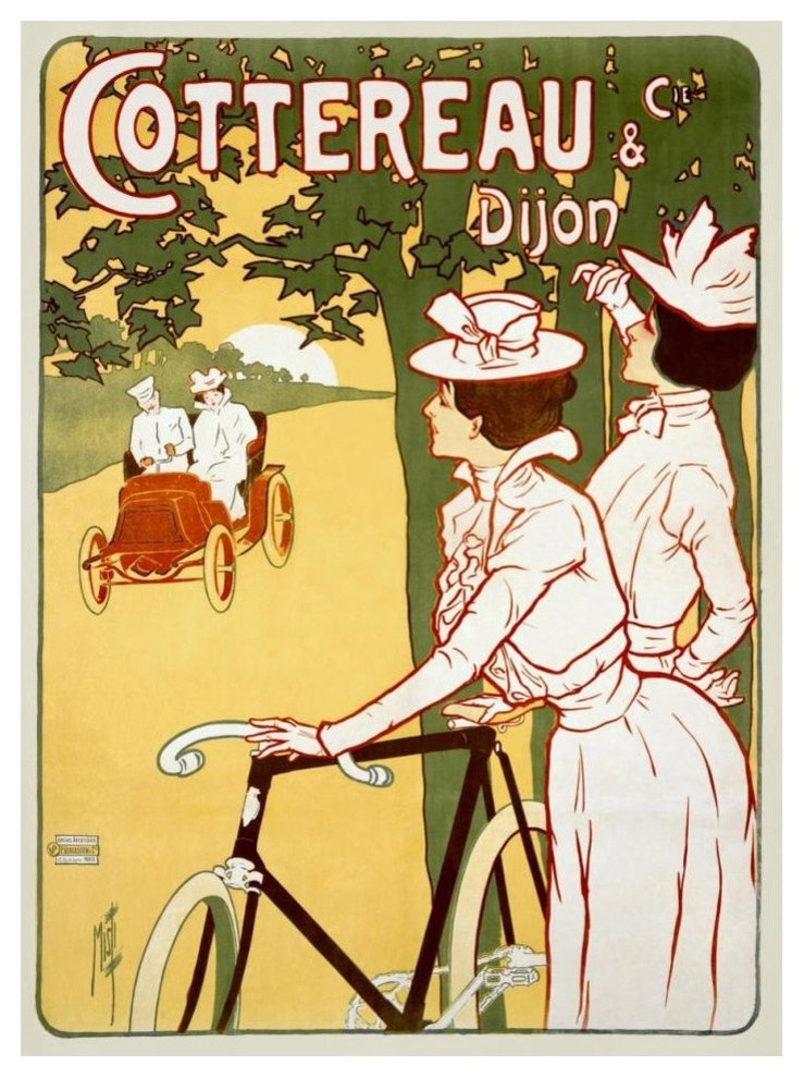 "Cottereau" Digital Paper Print by Misti, 18"x24", 31"x42" - Midcentury ...