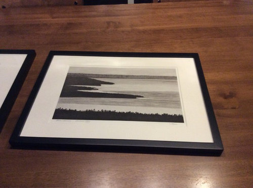 How much space should be between a pair of pictures.