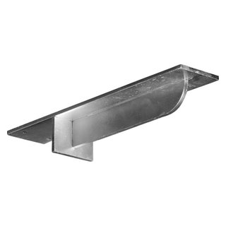 3"x20"x2" Heaton Hidden Support Steel Bracket, Hammered Black, 3"Wx14 ...