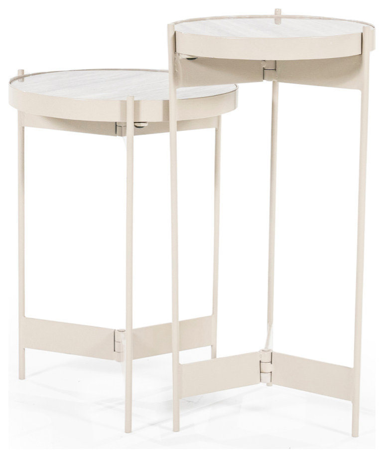 White Modern Side Table Set of 2, By-Boo Sib - Contemporary - Coffee ...