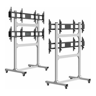 ONKRON Freestanding Mobile Video Wall Stand for 4 Screens 40"-50 ...