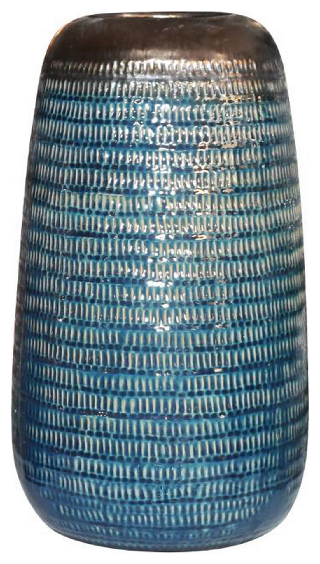 Plutus Brands Vase, Blue Porcelain - Contemporary - Vases - by Plutus ...