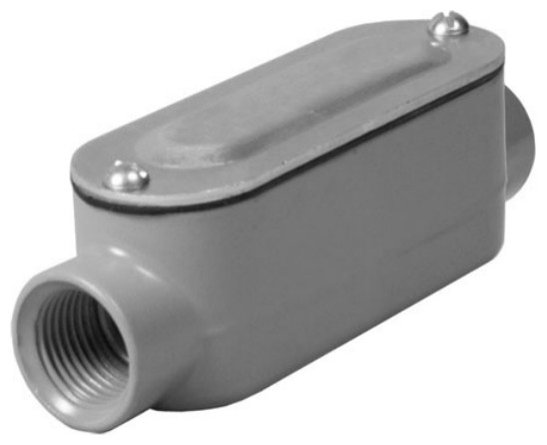 Taymac® RLC050 Type C Threaded Conduit Body, Die Cast Aluminum, 1/2", 1 ...