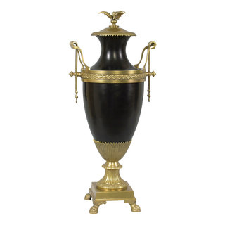 Brass Jar With Finial Design and Lid - Victorian - Decorative Jars And ...