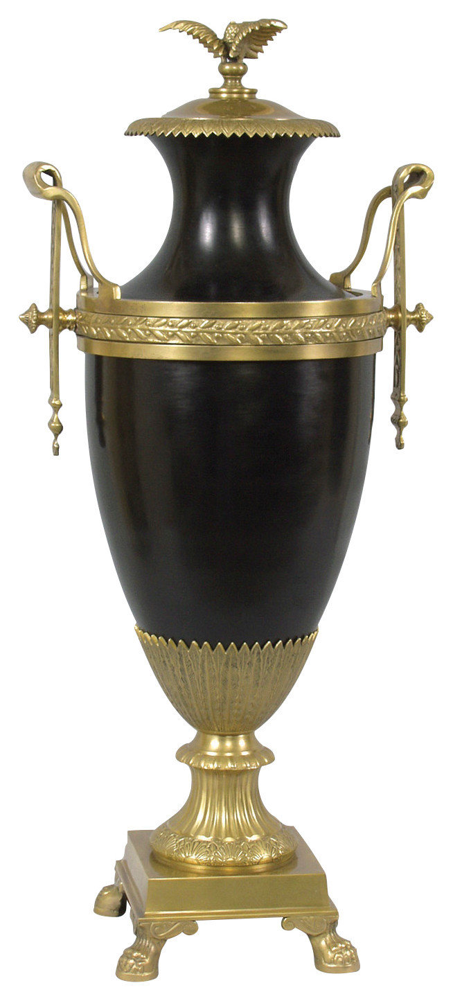 Brass Jar With Finial Design and Lid - Victorian - Decorative Jars And ...