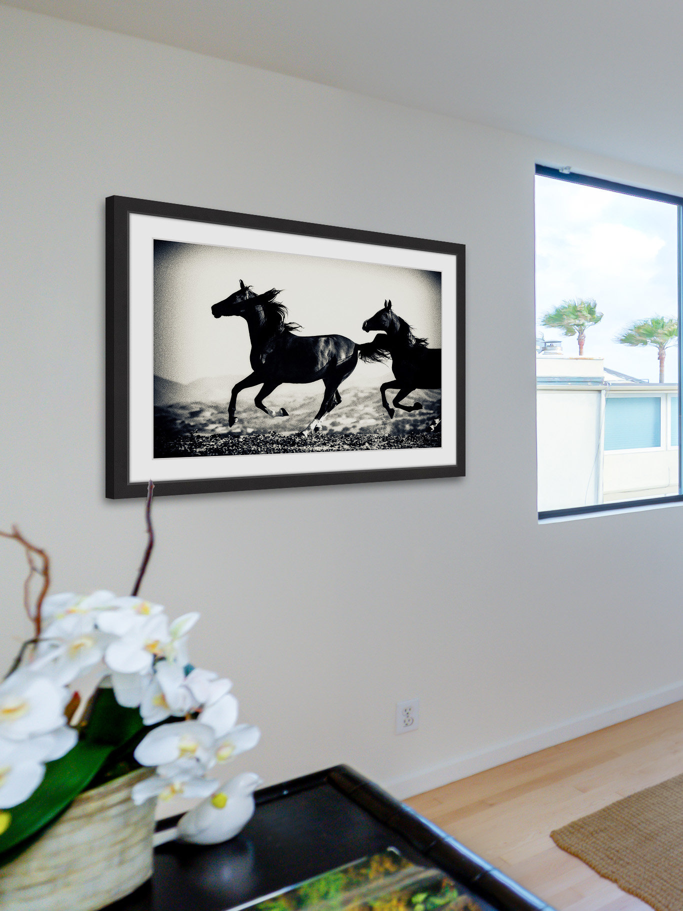 "Galloping Friends" Framed Painting Print, 24x16 - Contemporary ...