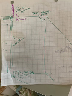 How to tile a corner where 2 types of tile meet | Houzz Forum