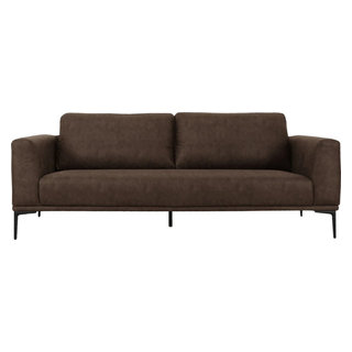 David Modern Brown Fabric Loveseat - Midcentury - Loveseats - by Rustic ...