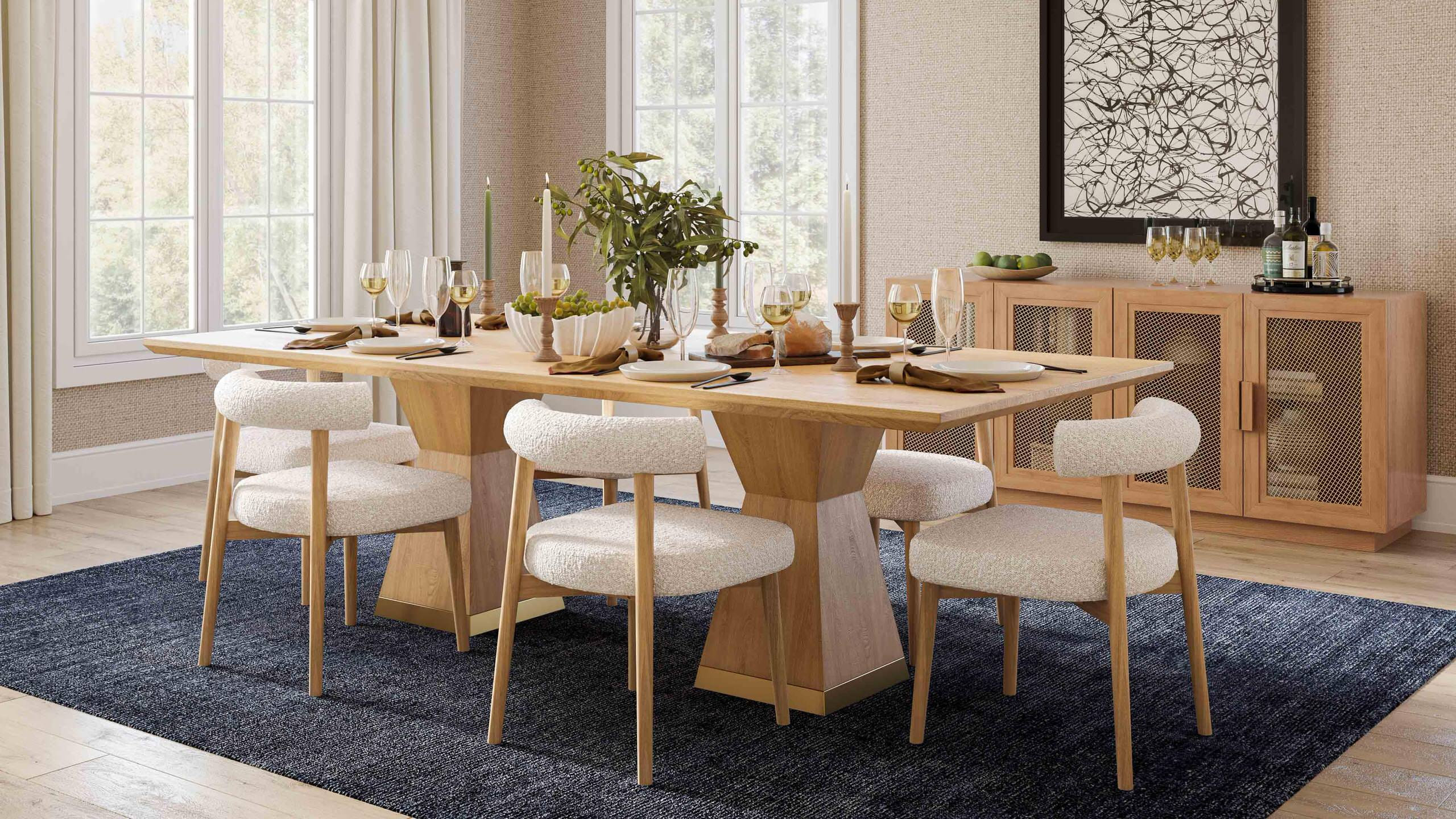 Nolan Black Wood Dining Table - Contemporary - Dining Tables - by TOV Furniture | Houzz
