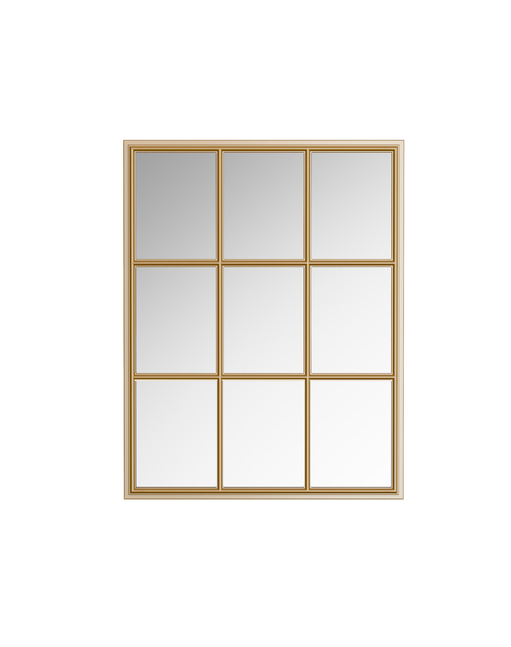 Trion Gold Framed Window pane mirror - Contemporary - Bathroom Mirrors ...