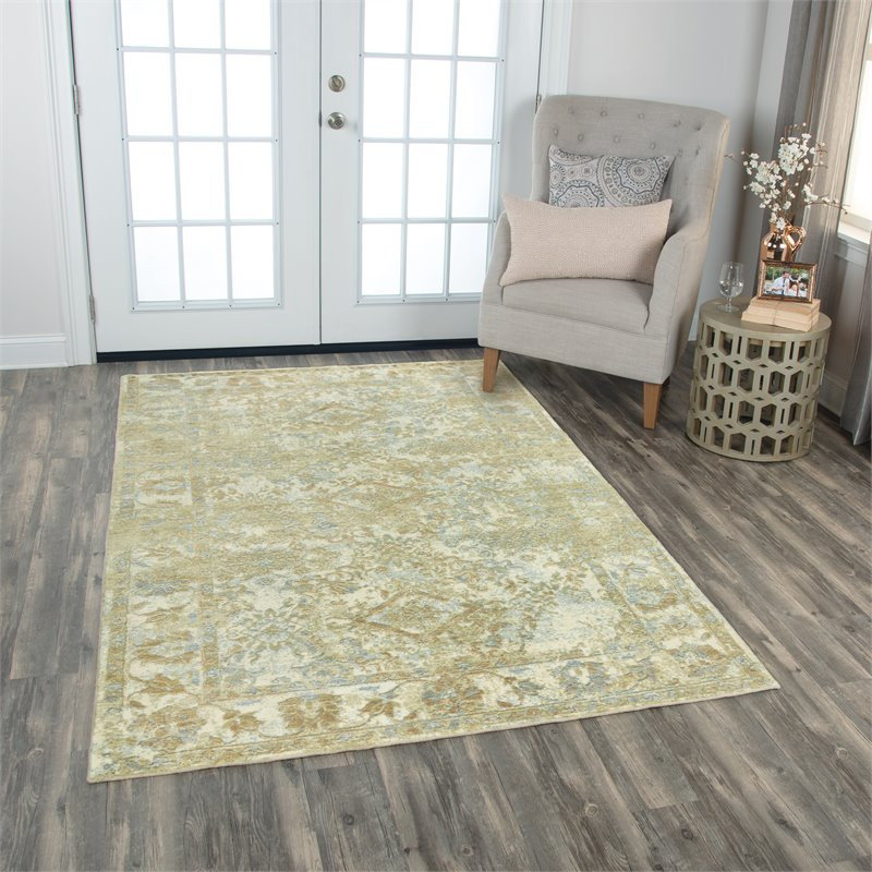 Alora Decor Radiant 8' x 10' Classic Beige/Ivory Hybrid Area Rug ...