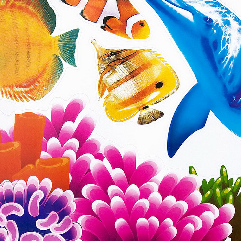 Aquarium World - Wall Decals Stickers Appliques Home Decor - Beach ...