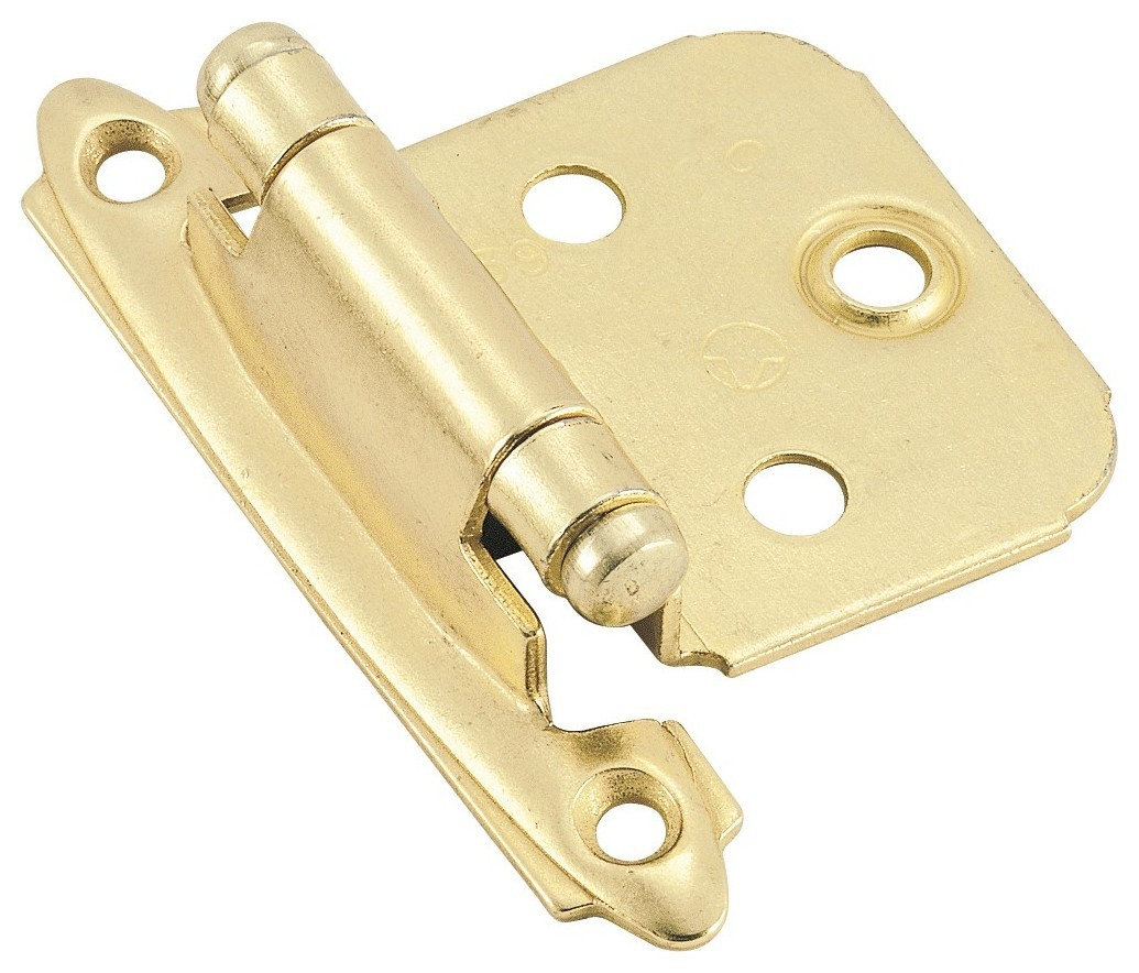 2 Pack, Self-Closing, Face Mount, Variable Overlay Hinge - Transitional ...