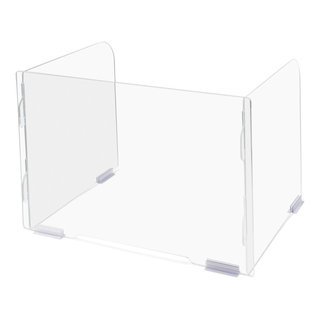 Jonti-Craft See-Thru Student Desktop Shield -16.5" High - Contemporary ...