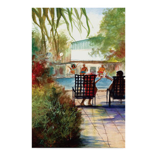 Gregg Degroat 'The Couple' Canvas Art, 24"x16" - Contemporary - Prints ...