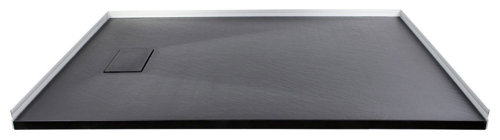 Transolid FZS7236-09 Trimslate 72x36 Zero Threshold Shower Base End ...