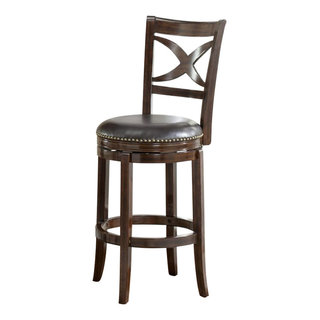 Santino Swivel Barstool - Transitional - Bar Stools And Counter Stools ...