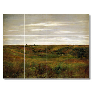 William Chase Landscapes Painting Ceramic Tile Mural #597, 24" Wide x ...