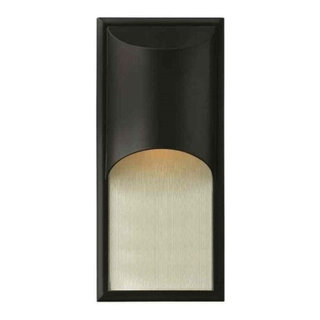 Cascade Medium Outdoor Wall Sconce, Satin Black - Contemporary ...