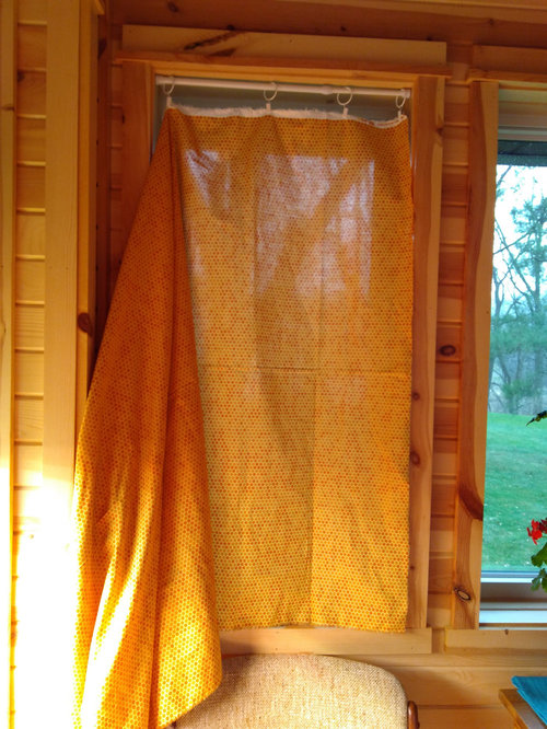 Before I sew my curtains - what to do about the gap at the top!!