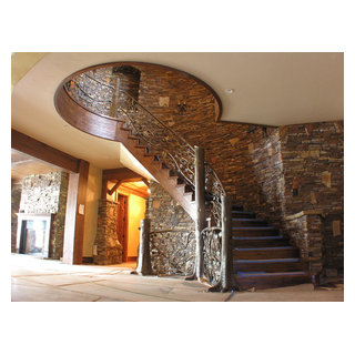 Tree Rail - Rustic - Denver - by Distinctive Welding, Inc. | Houzz