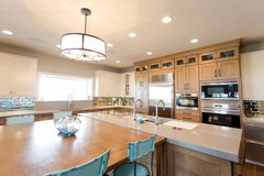 Help! How to center stove in kitchen for best visual