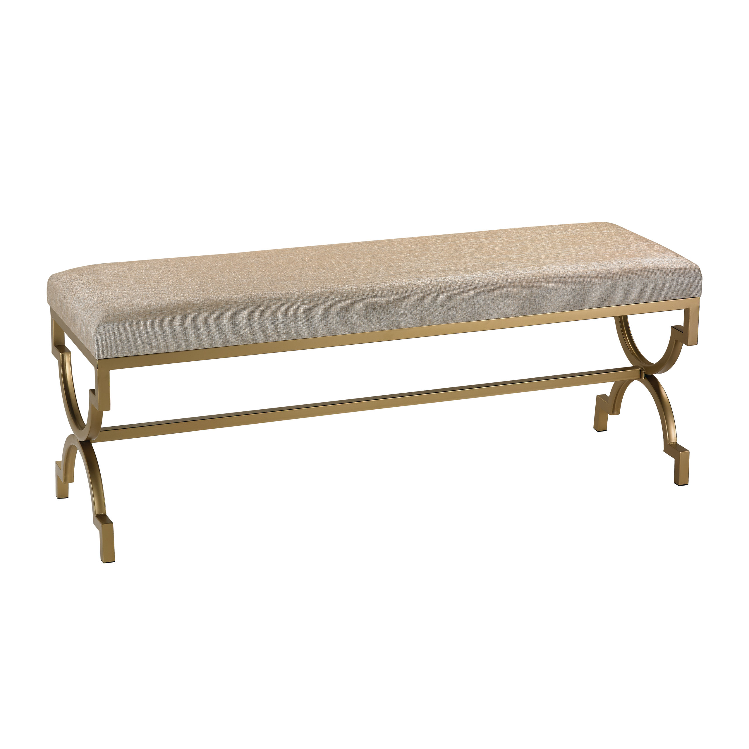 ELK Home 180-003 Gold Cane Double Bench - Contemporary - Upholstered ...