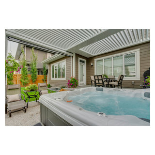 SW Calgary StruXure Pergola with Phantom Screens - Traditional - Patio ...