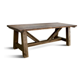 SNURR Solid Wood Dining Table - Rustic - Dining Tables - by MAXIMAHOUSE | Houzz