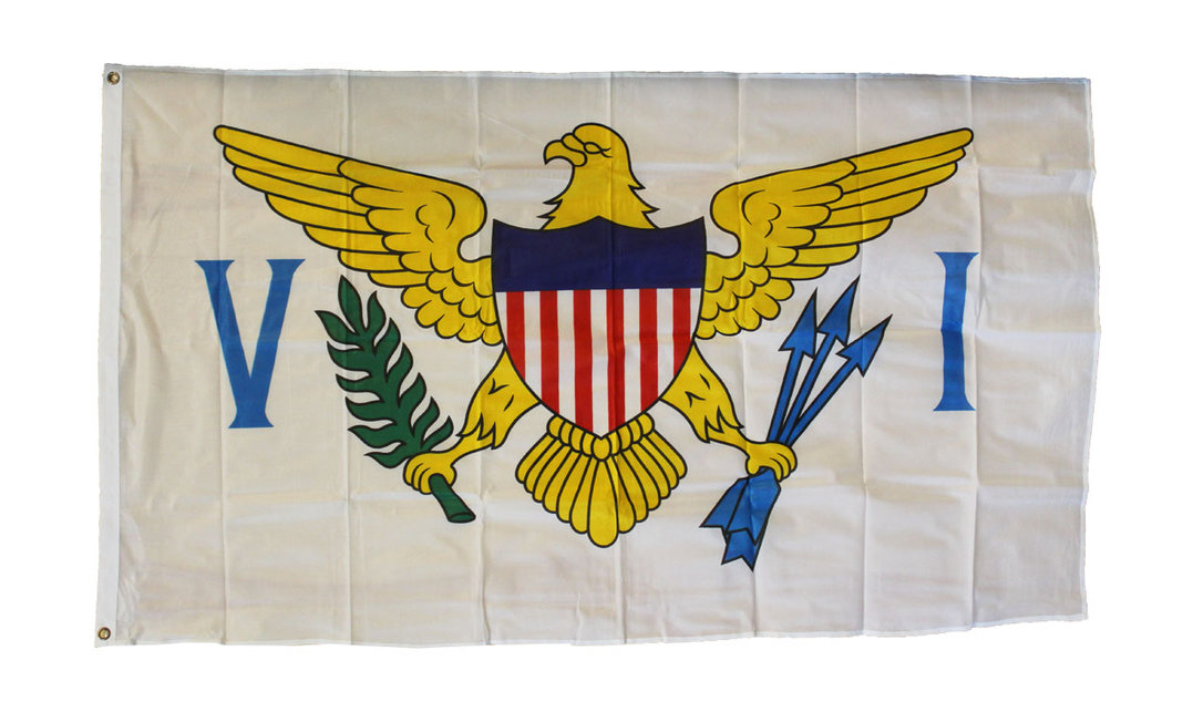 US Virgin Islands, 3'x5' Polyester Flag - Traditional - Flags And ...
