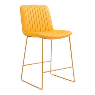 Mode Counter Stool (Set of 2) Yellow - Contemporary - Bar Stools And ...