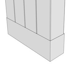 Outside corners - vertical wood paneling