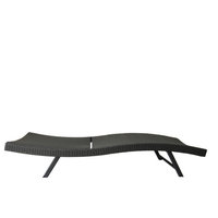 GDF Studio Arthur Outdoor Wicker Chaise Lounge, Gray - Tropical ...