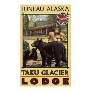 by Artist Paul A. Lanquist Juneau Alaska Taku Glacier Art Print, 24"x36 ...