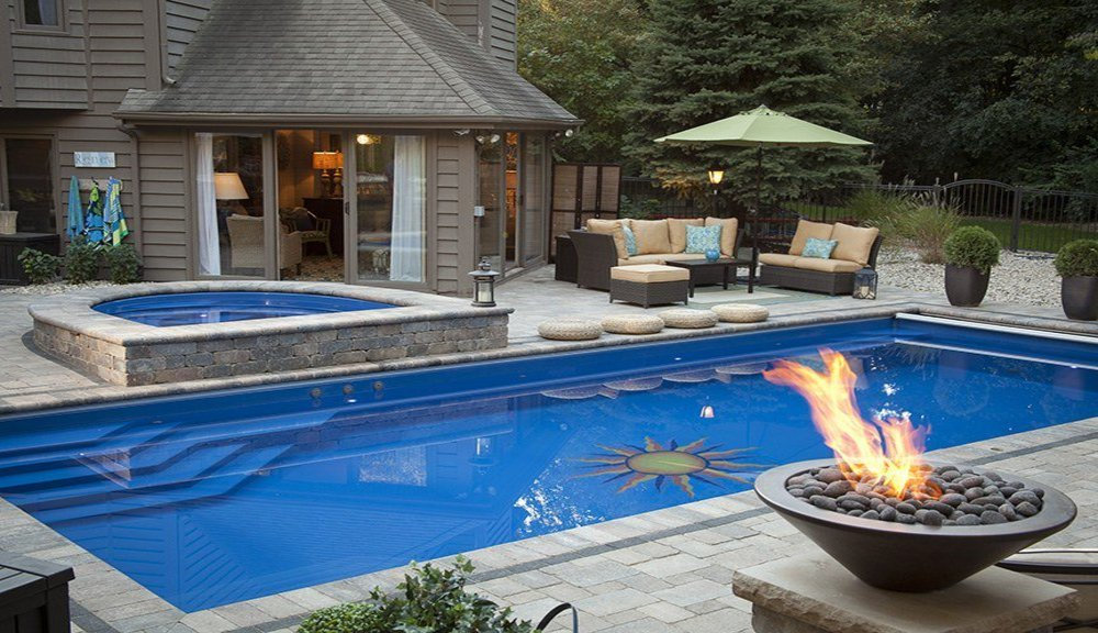 Sun Medallion Ceramic Swimming Pool Mosaic, 48"x46" - Contemporary ...