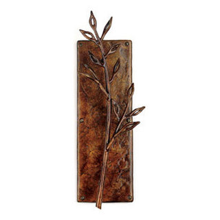 Escutcheon 12.75"x4.25" Decorative Bronze Rectangular Back Plate ...