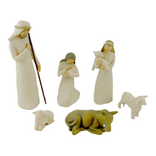 Willow Tree NATIVITY Set of 6 Resin Christmas Holy Family 26005 ...