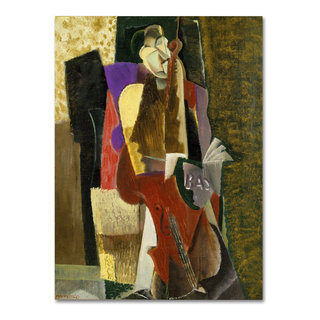 Max Weber 'The Cellist' Canvas Art, 24"x18" - Contemporary - Prints And ...