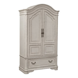 Magnolia Manor White Armoire - French Country - Armoires And Wardrobes ...