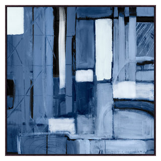 Cobalt Shades 1, Giclee Reproduction Artwork, 37x37 - Contemporary ...