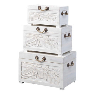 Set of Three Nesting Trunks - Tropical - Decorative Trunks - by Coast ...