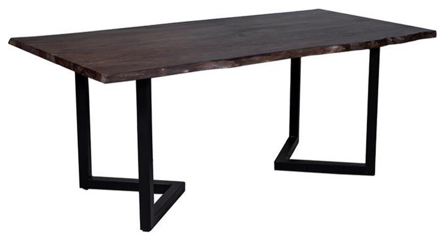 Porter Designs Manzanita Solid Sheesham Wood Dining Table - Gray ...