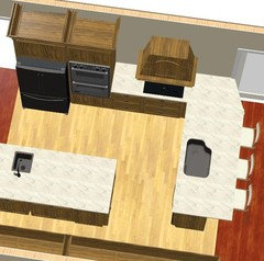 Any standard galley kitchen with island plans for 15x14 space?