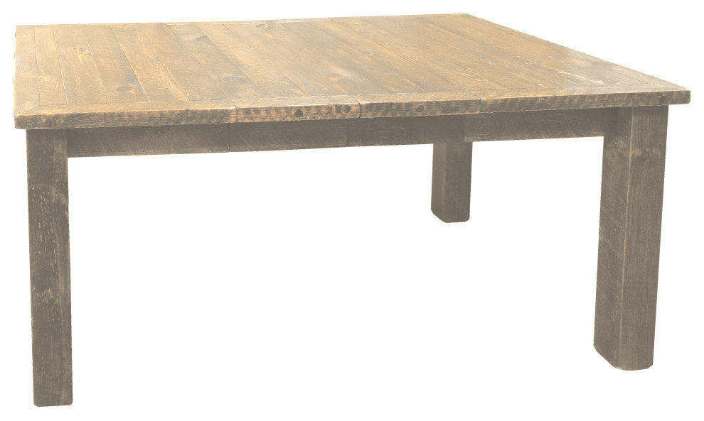 Barnwood Style Timber Peg Family Dining Table, 42" X 60" - Transitional ...