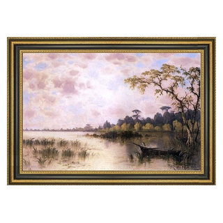 Joseph R Meeker Bayou Landscape Framed Canvas Print, 16"x24 ...