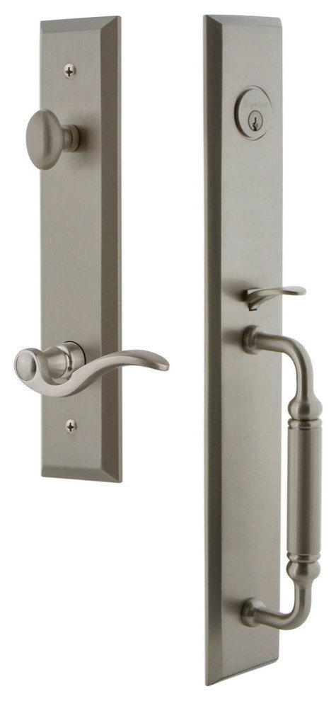 Fifth Avenue 1-Piece Handleset, C Grip and Bellagio Lever, Right-Handed ...