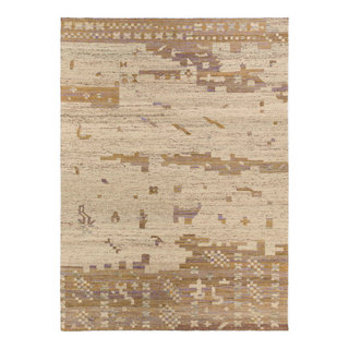 Surya Rustic RUT-700 5'x8' Rug, Tan/Dark Green/Taupe/Lavender/Dark ...