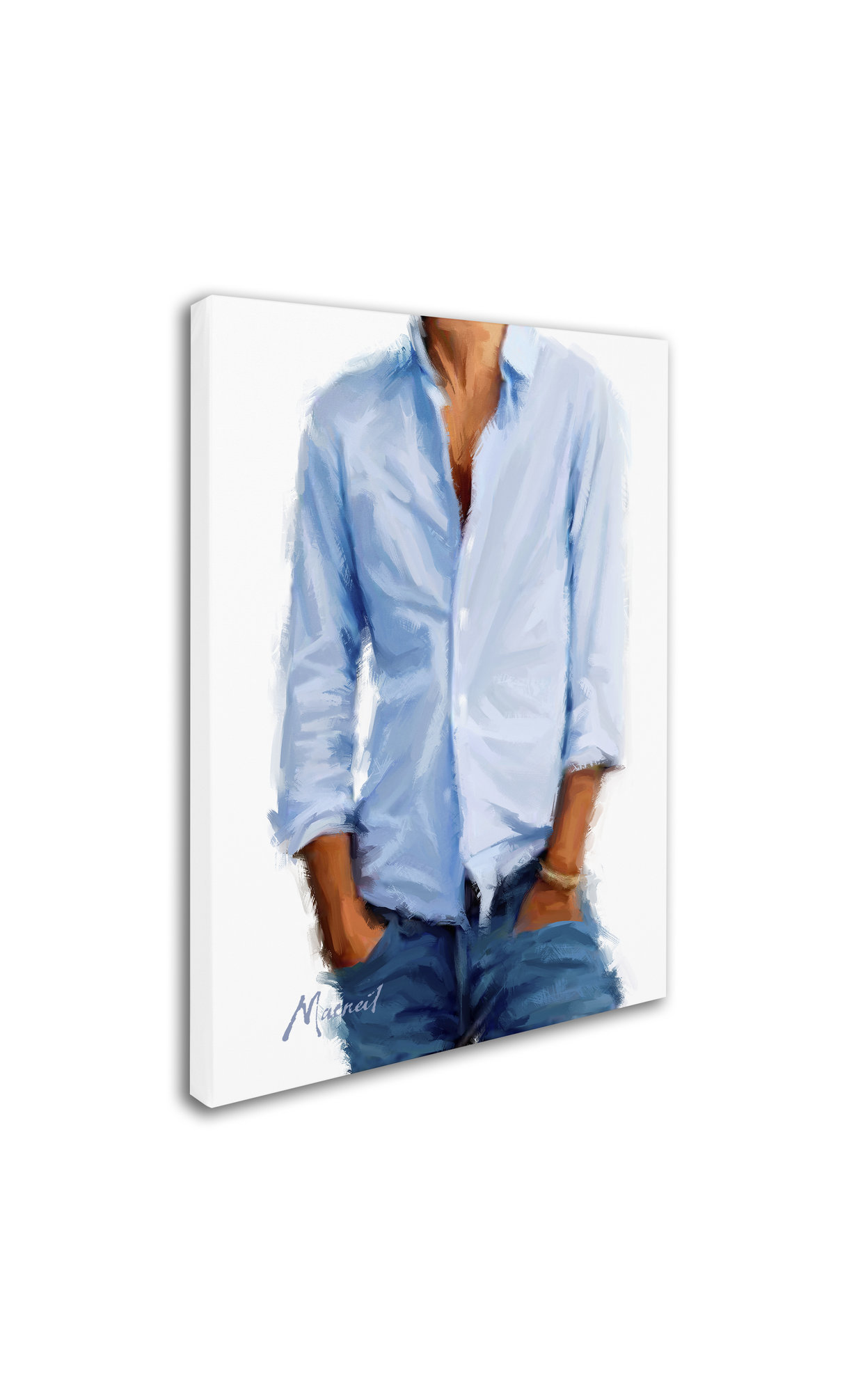 The Macneil Studio 'Casual' Canvas Art, 19"x14" - Contemporary - Prints ...